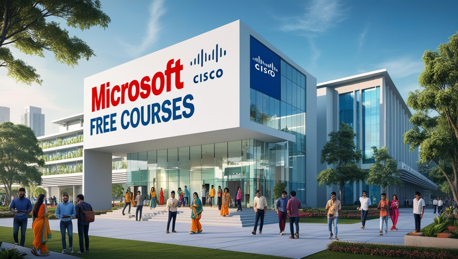 Microsoft and Cisco’s Free Certificate in AI and Data Analytics - placementdriveinsta.in