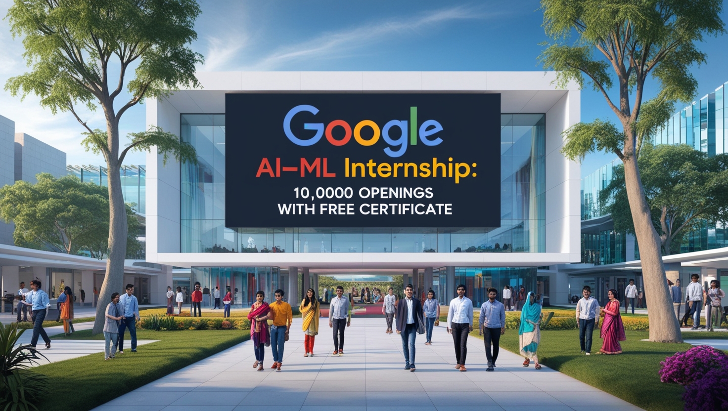 Google AI-ML Internship: 10,000 Openings with Free Certificate - placementdriveinsta.in